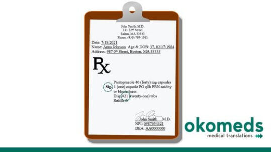 Translating scanned doctors’ handwritten documents | OKOMEDS